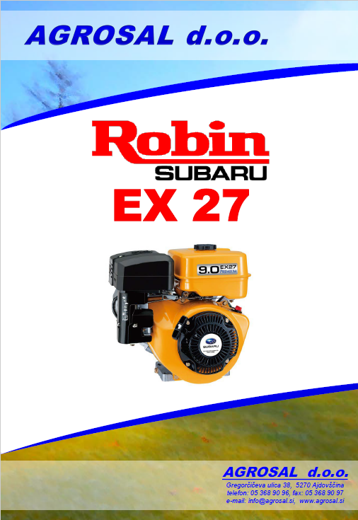 SUBARU ROBIN EX 27 | AGROSAL d.o.o.
